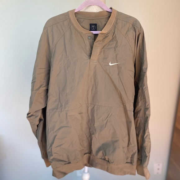 Nike | Jackets & Coats | Nike Golf Tan Popover Jacket | Poshmark